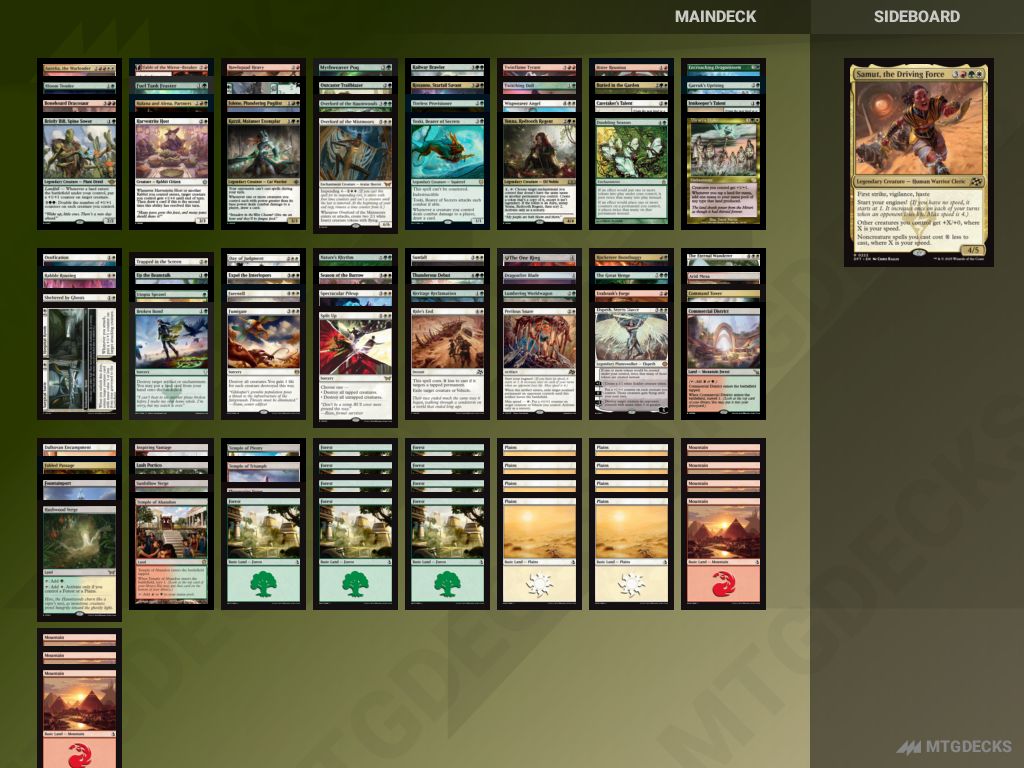Historic-Brawl Samut, the Driving Force deck by MTGA-Assistant-Meta ...
