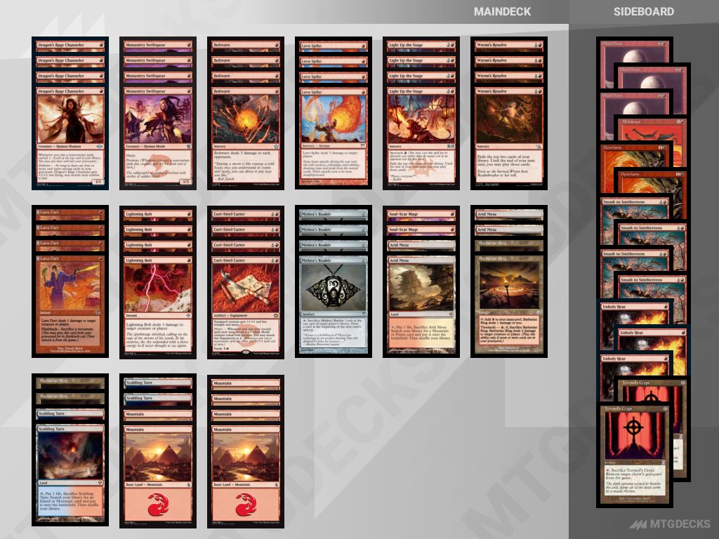 Modern Burn deck by TheVlagh • MTG DECKS