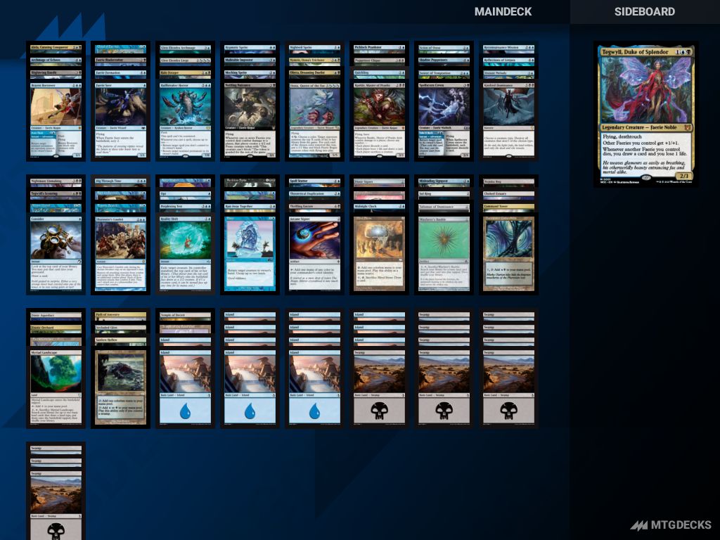 Commander Tegwyll, Duke of Splendor deck by Jorel Rinaldi de Oliveira ...