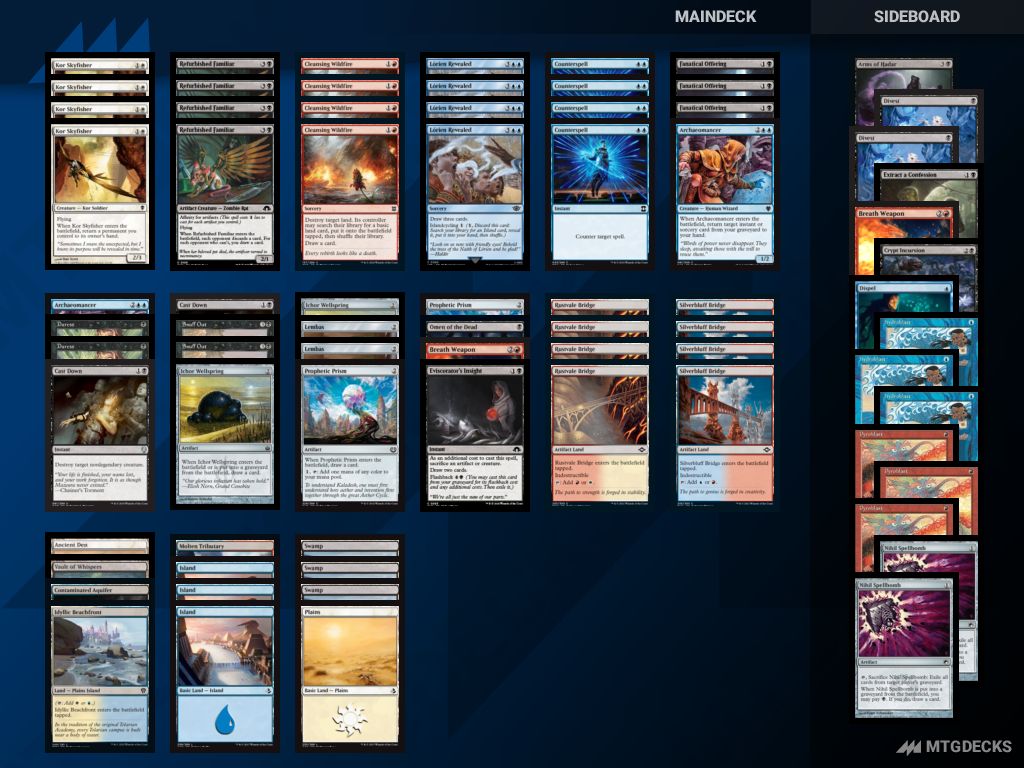 MTG Pauper 4 Color Wildfire top decks • MTG DECKS