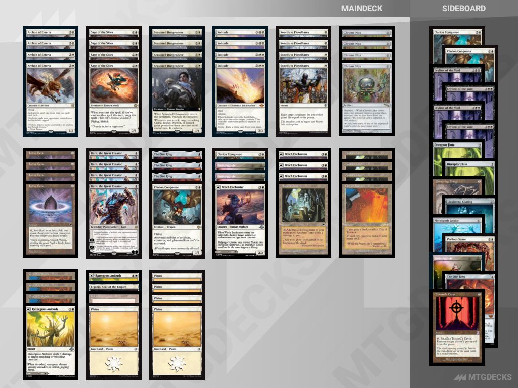 Legacy Mono White Initiative deck by mcguirecj • MTG DECKS