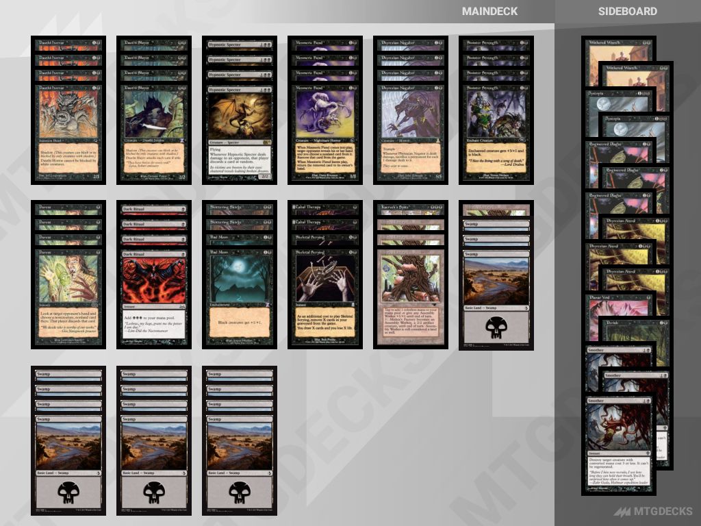 Premodern Black Suicide deck by Sam Adamson • MTG DECKS