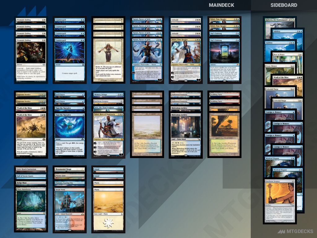 Modern UW Control deck by Benoît Jaques • MTG DECKS
