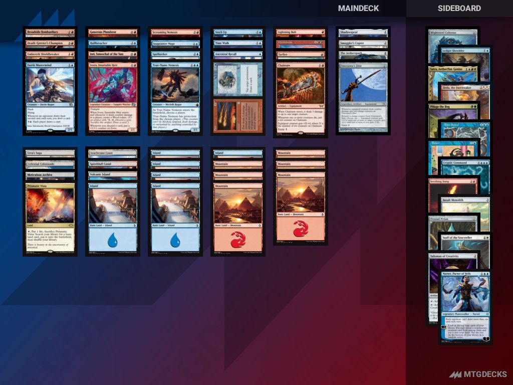 Other Red Blue Tempo 1-2 deck by danzman9 • MTG DECKS