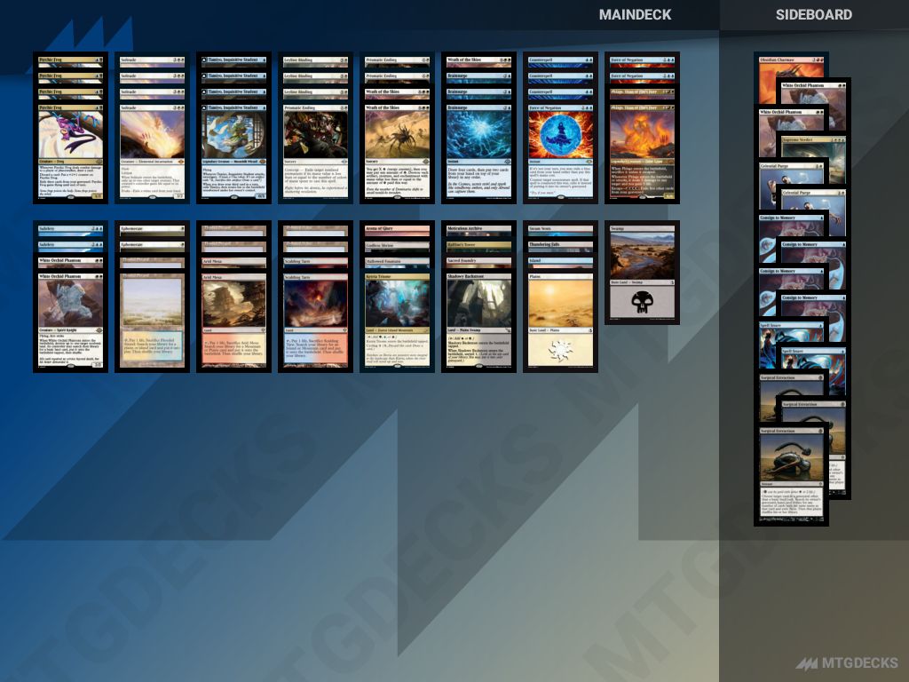 MTG Modern 4 Color Control - 131 top decks • MTG DECKS