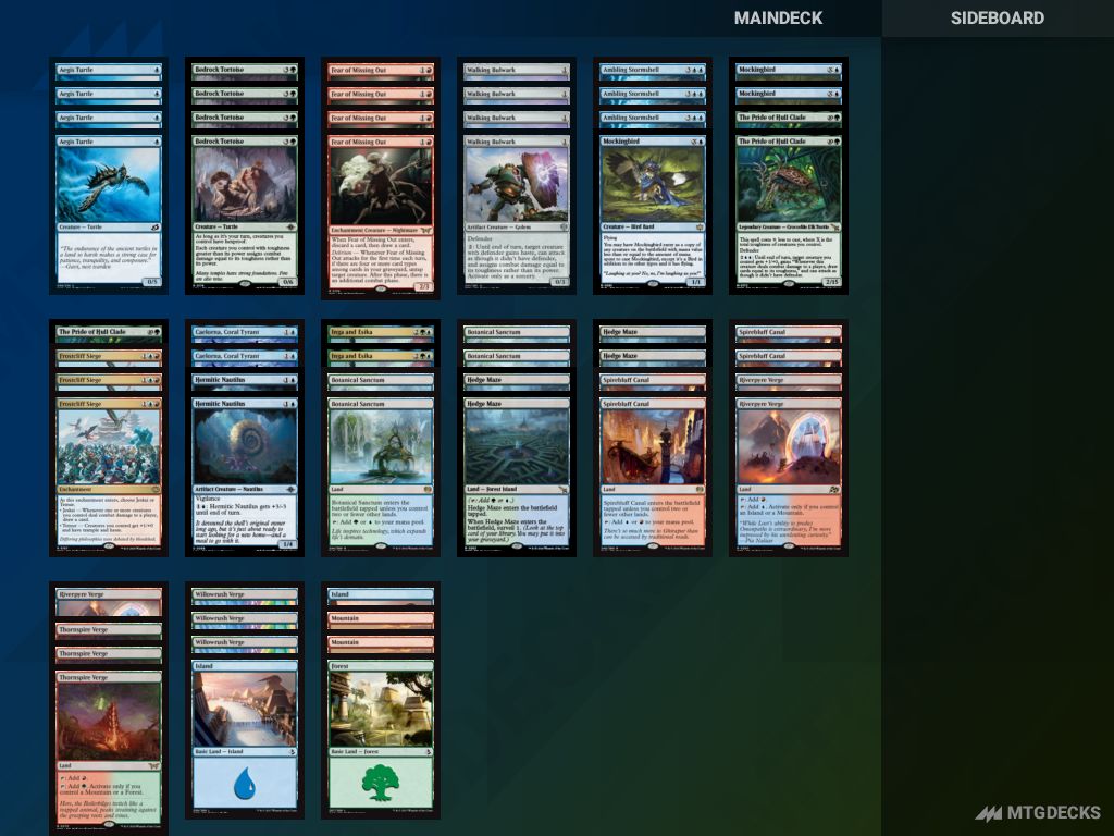 MTG Standard Secrets of Strixhaven Temur Toughness top decks • MTG DECKS
