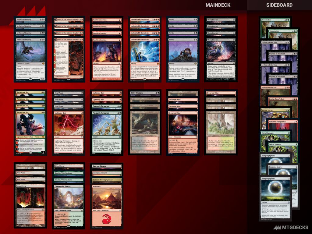 Modern Jund Creativity deck by hugo.viani • MTG DECKS