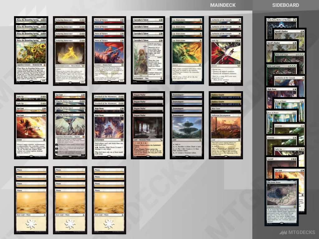 Standard Mono-White Control deck by Alfred Chen • MTG DECKS