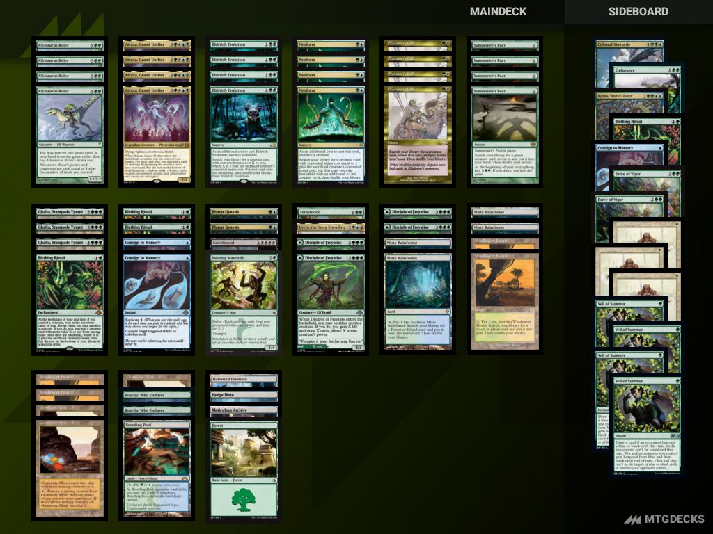 Modern Neoform deck by Capriccioso • MTG DECKS