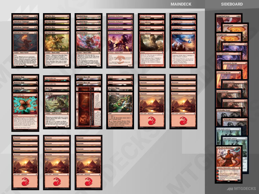 Standard Mono Red deck by Fujihashi Hideyuki • MTG DECKS