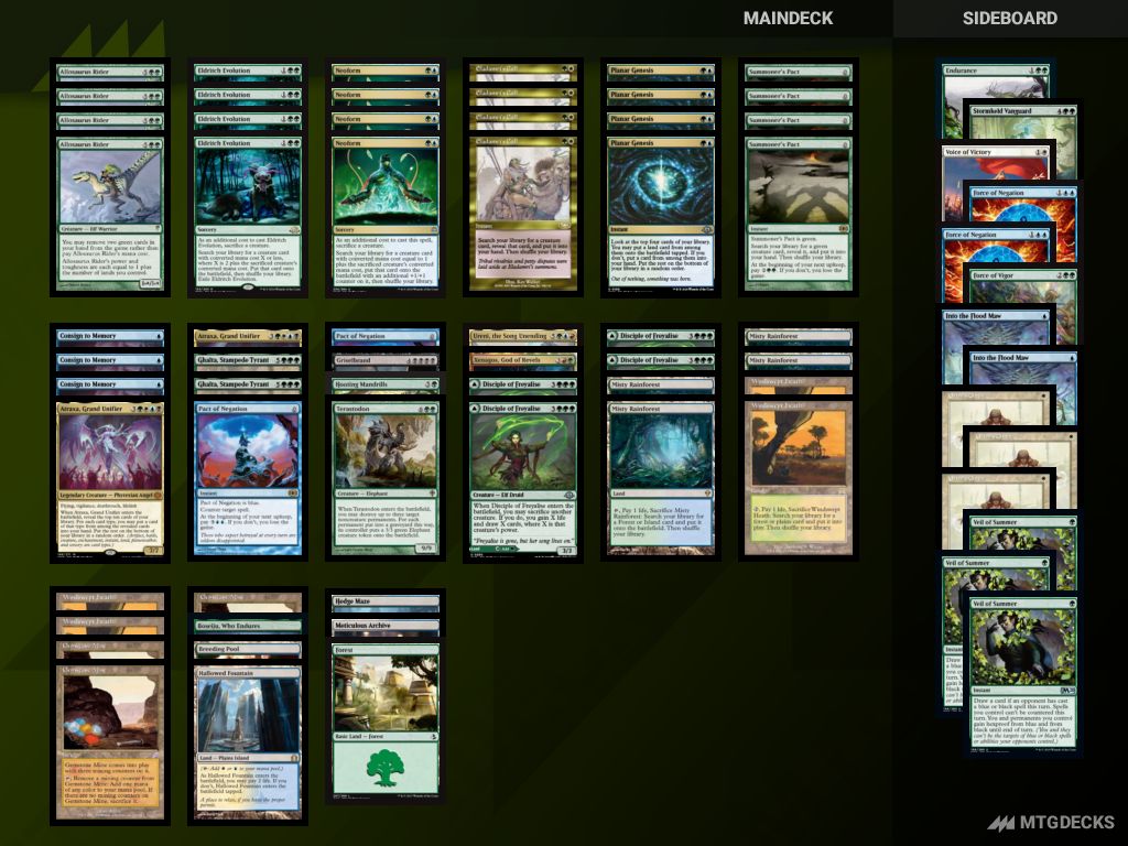 Modern Neoform deck by Capriccioso • MTG DECKS