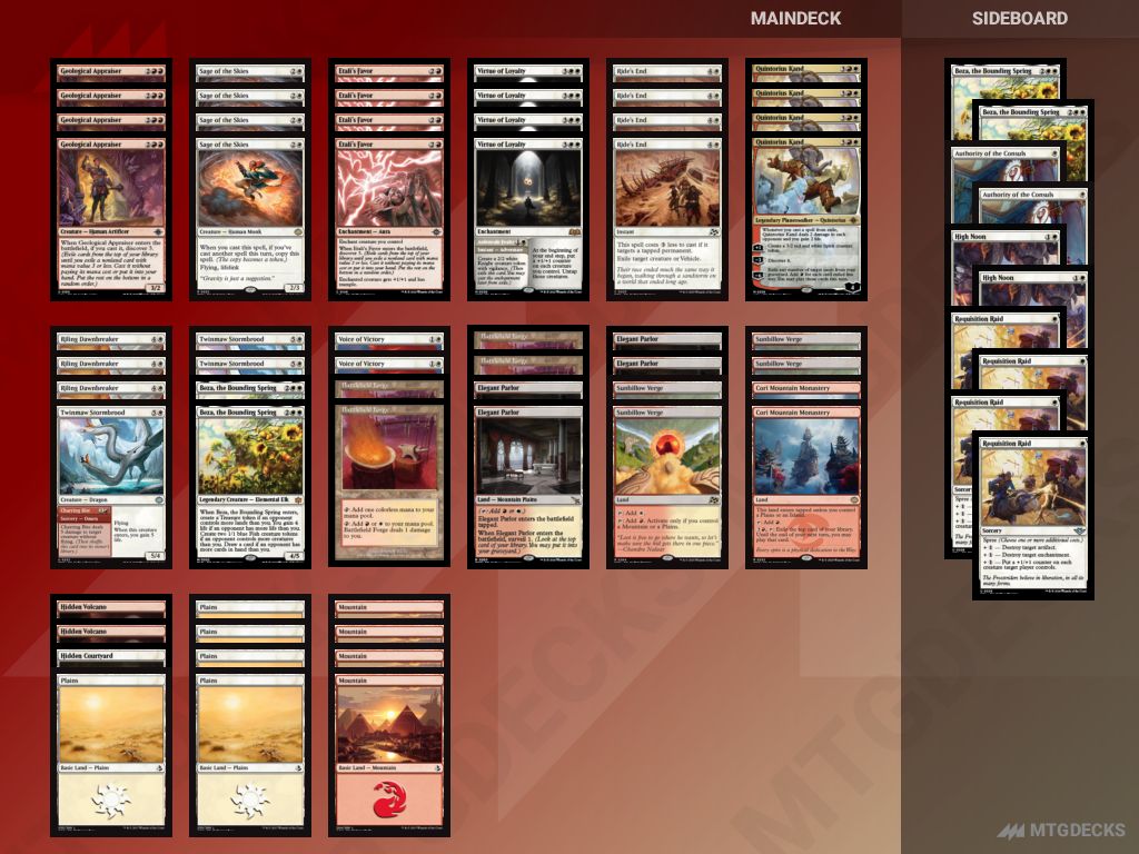 Arena Standard Boros Discover deck by Platinum-Mythic Rank Player • MTG ...