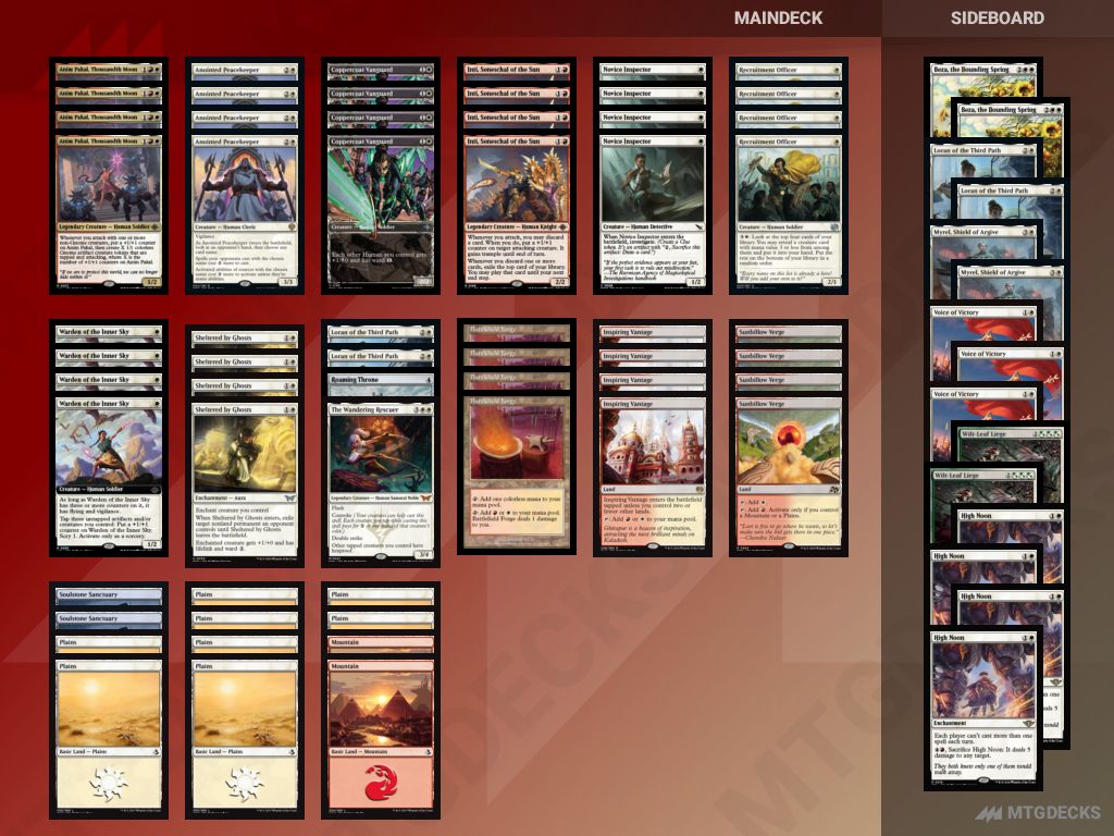 Standard Boros deck by KevinK1 • MTG DECKS