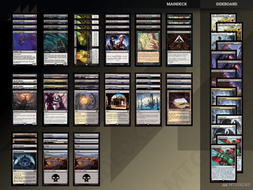 Standard Orzhov Demons deck by Connor Balloun • MTG DECKS