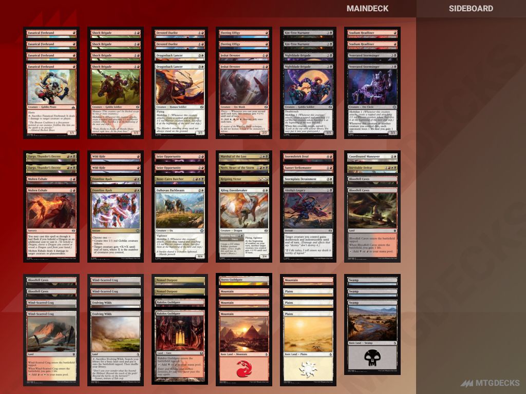 Standard Mardu Aggro deck by RowanMcGrath • MTG DECKS
