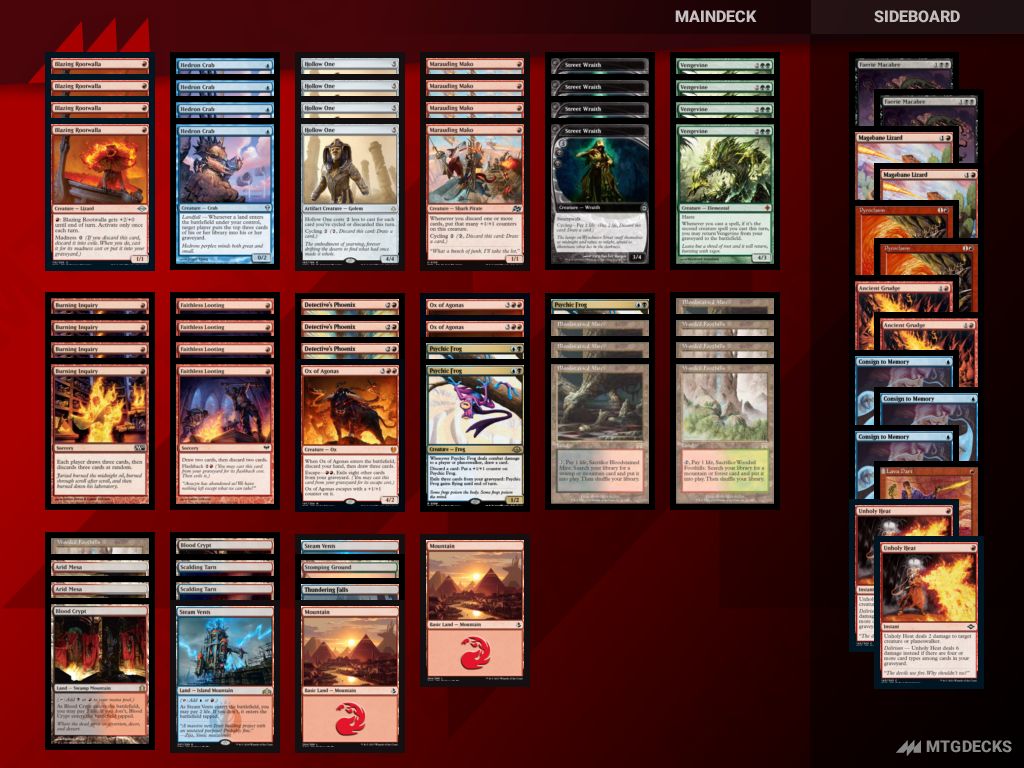 Modern U-B-R-G deck by Dan Schriever • MTG DECKS