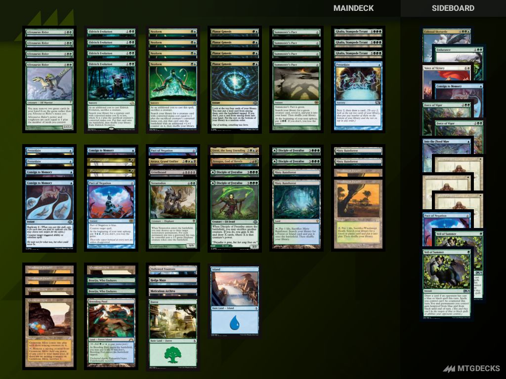 Modern Neoform deck by LucasG1ggs • MTG DECKS