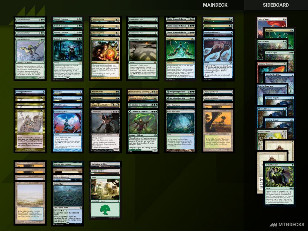 Modern Neoform deck by azax • MTG DECKS