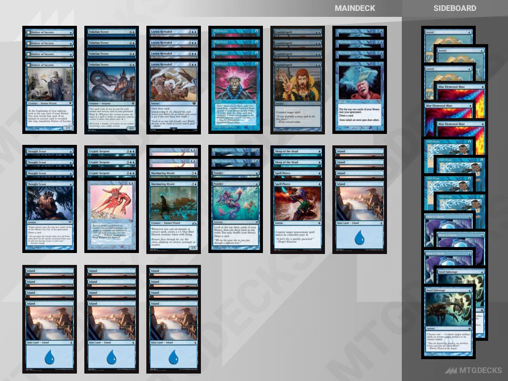 Pauper Mono Blue Terror deck by Xx420blazeitxX • MTG DECKS