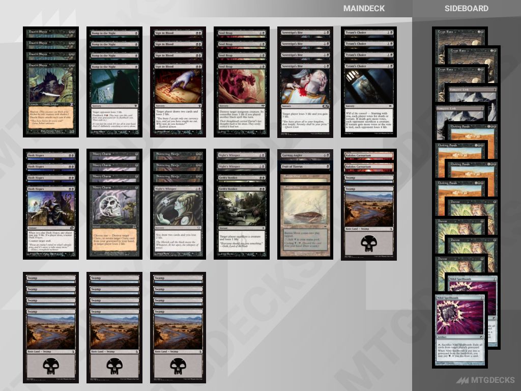Pauper Shadow deck by Tiomax • MTG DECKS