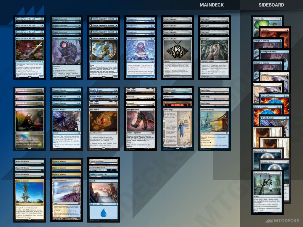 Modern Affinity deck by TonyBerts • MTG DECKS