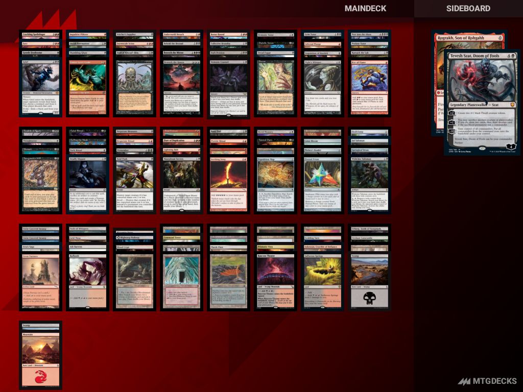 MTGO Duel Commander League #9225 | Duel-Commander - June 01 • MTG DECKS