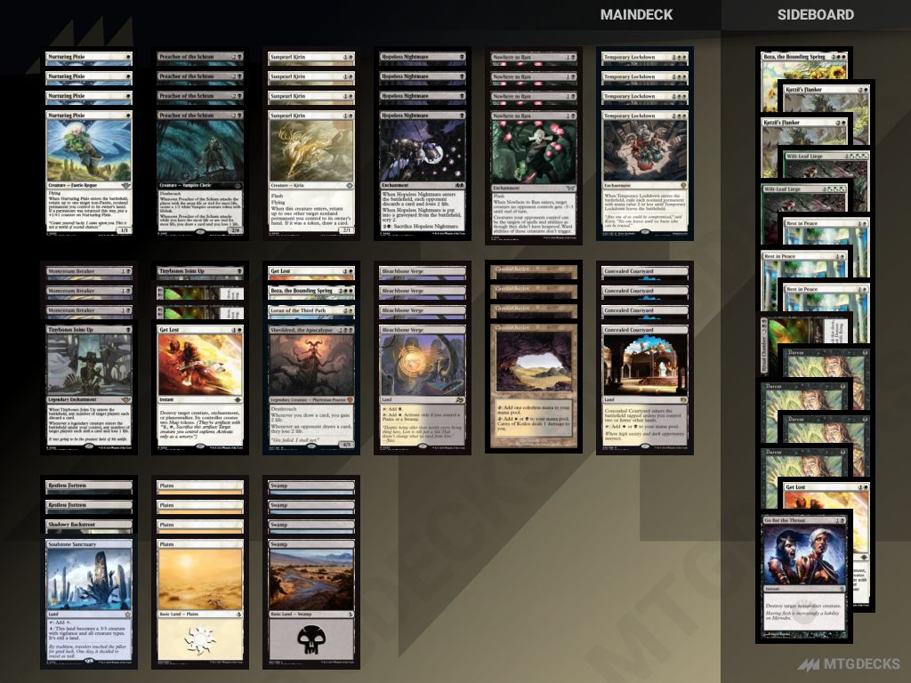 Standard Orzhov Pixie deck by M_LIT • MTG DECKS