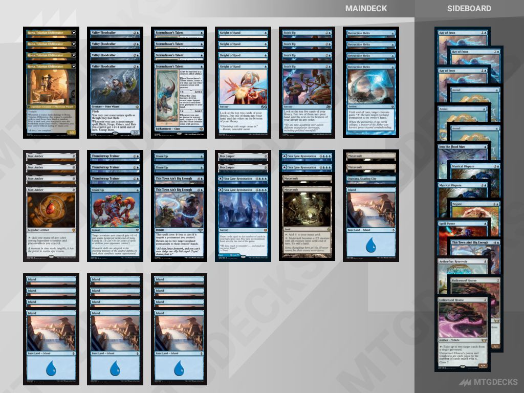 MTG Pioneer Mono Blue Helix top decks • MTG DECKS