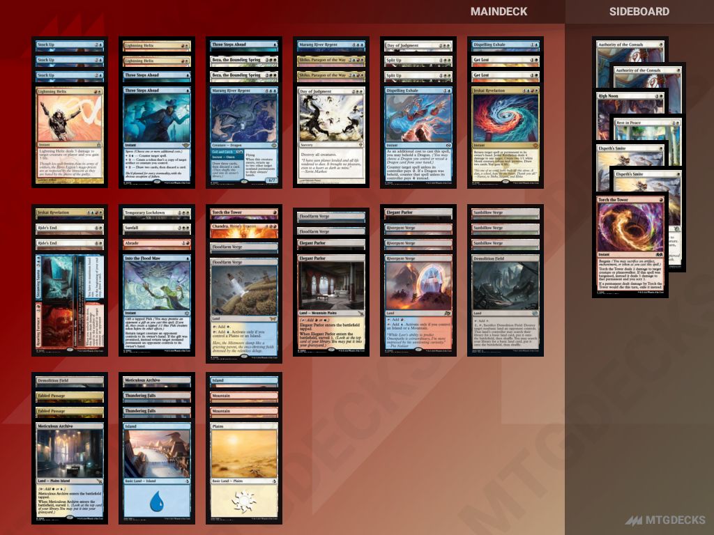 Arena Standard Jeskai Control deck by extrAme • MTG DECKS