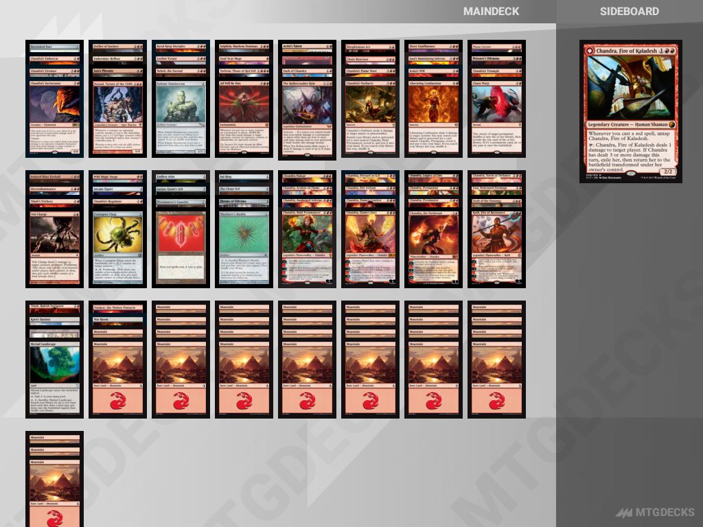 Commander chandra-super-friends-20241204-032146 deck by okega1 • MTG DECKS