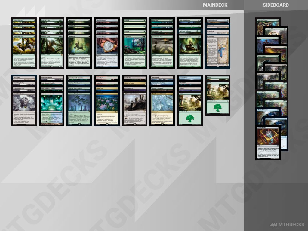 Modern Simic Amulet Titan deck by Benjamin Grønvold • MTG DECKS