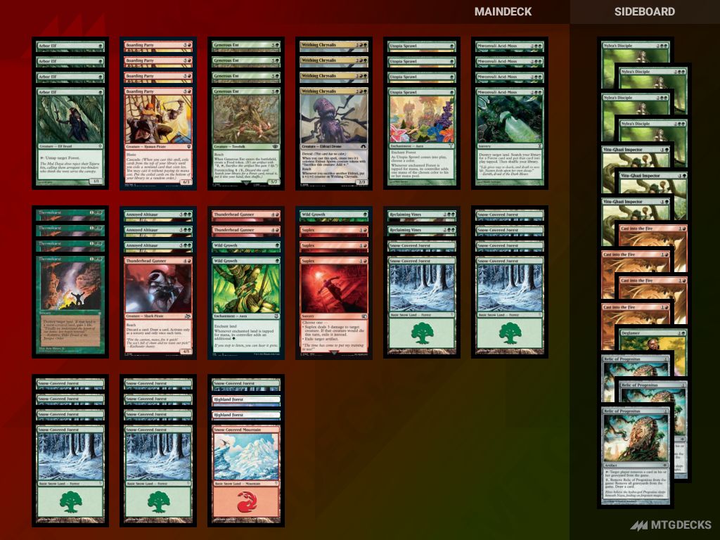 Pauper Gruul Ponza deck by sai199orz • MTG DECKS