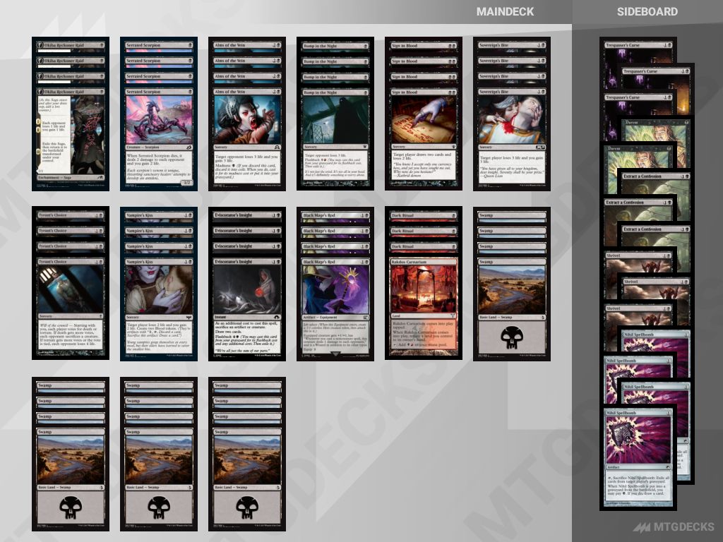 Pauper mago negro deck by Ray_Penber • MTG DECKS