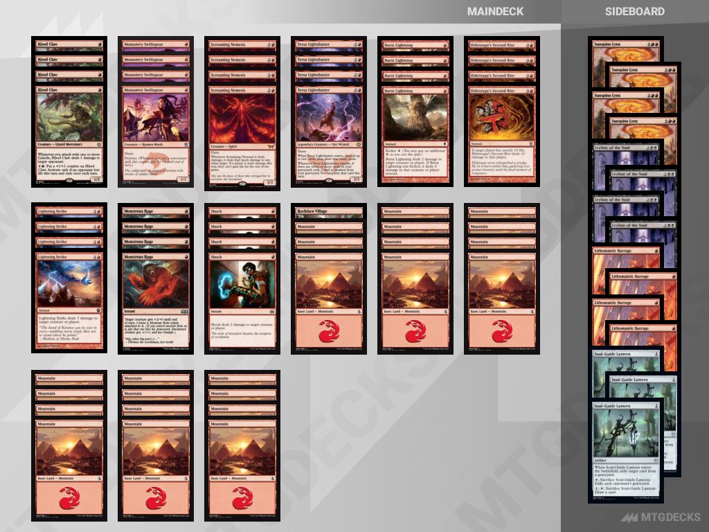 Standard Mono-Red Aggro deck by KO_Mak • MTG DECKS