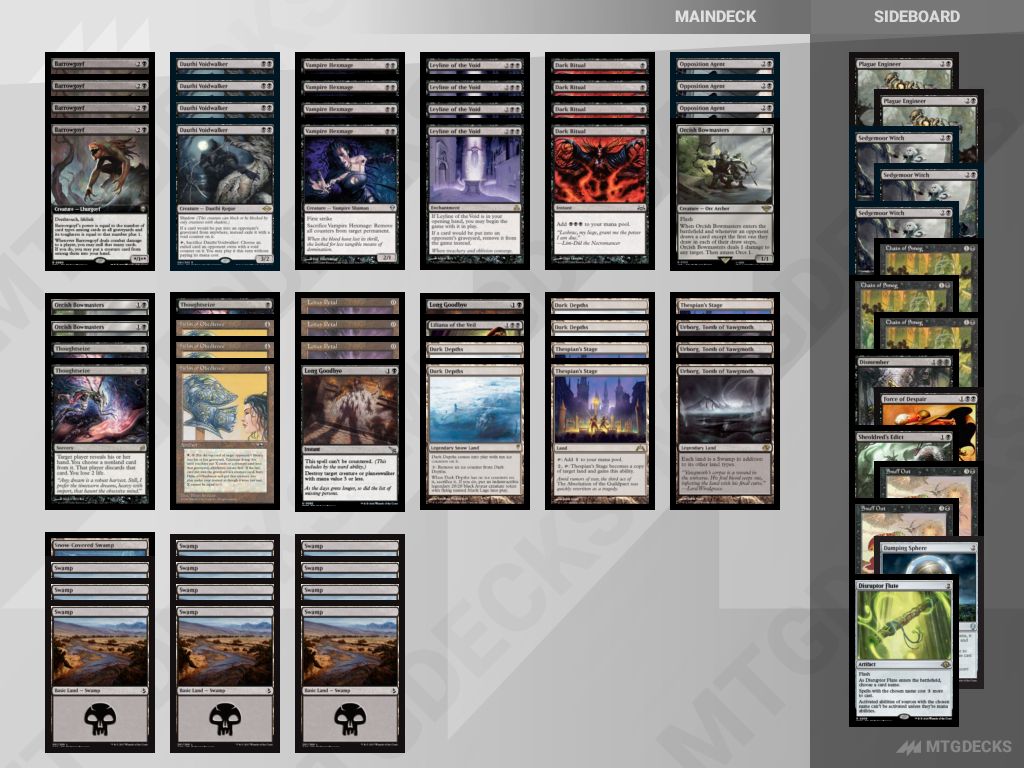 Legacy Mono B Tripple Combo deck by Patric Broborn • MTG DECKS
