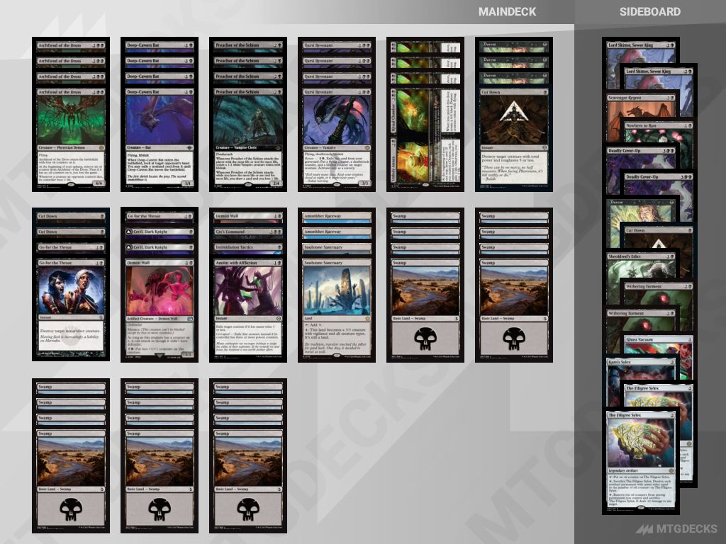 Standard Mono-Black Aggro deck by ISHIGUCHI • MTG DECKS