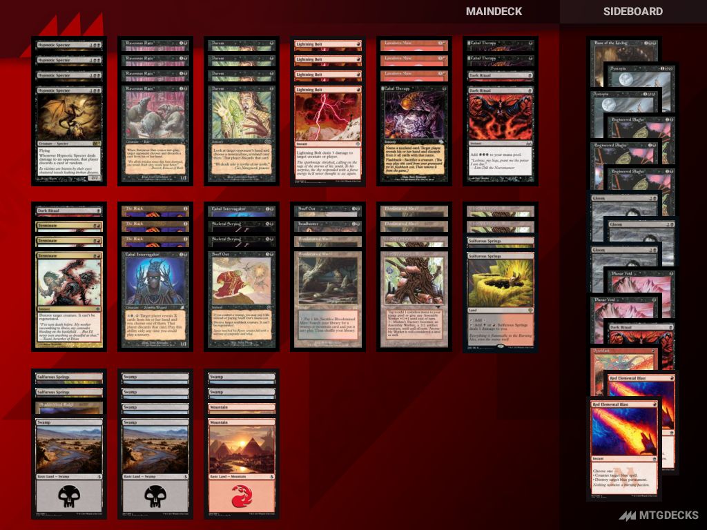 Premodern Machine Head deck by Efrén Gilabert • MTG DECKS