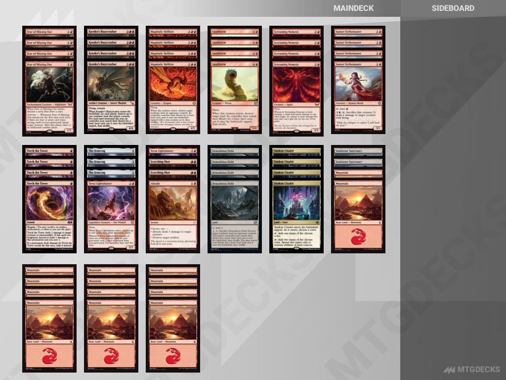 Arena Standard Land Destruction (S) deck by Sol4r1s • MTG DECKS