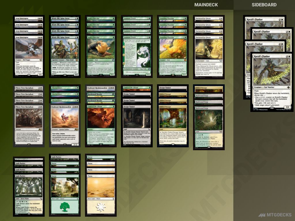 MTG Alchemy Selesnya Chocobo top decks • MTG DECKS