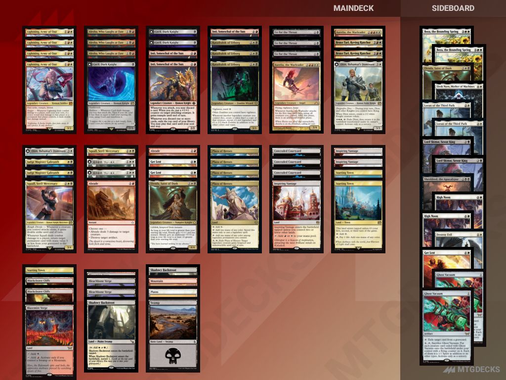 MTG Standard Secrets of Strixhaven Mardu Legends top decks • MTG DECKS