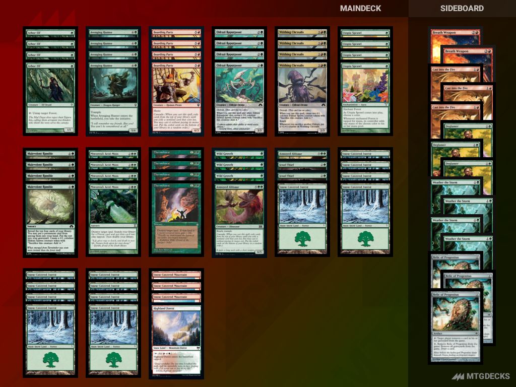 Pauper Gruul Ponza deck by knighthawkrex • MTG DECKS