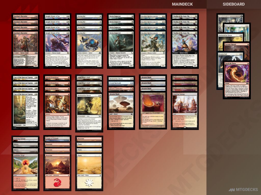 Arena Standard Boros Speed Convoke deck by Ryudoz • MTG DECKS