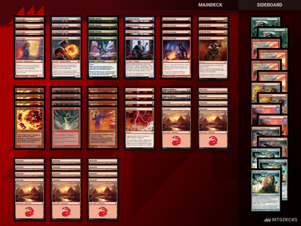 Pauper Red Madness deck by Hary Hary • MTG DECKS