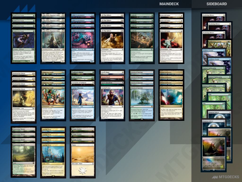 Arena Pioneer P - 5C Auras deck by Achux • MTG DECKS