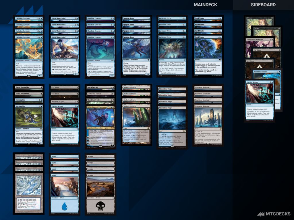 Arena Standard Dimir Faeries (2) deck by moriton • MTG DECKS