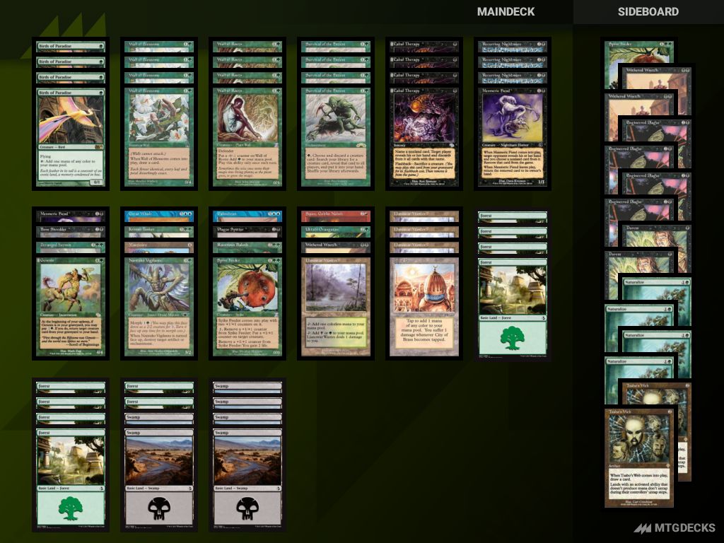 Premodern SURVIVAL ROCK deck by Emerson Araujo • MTG DECKS