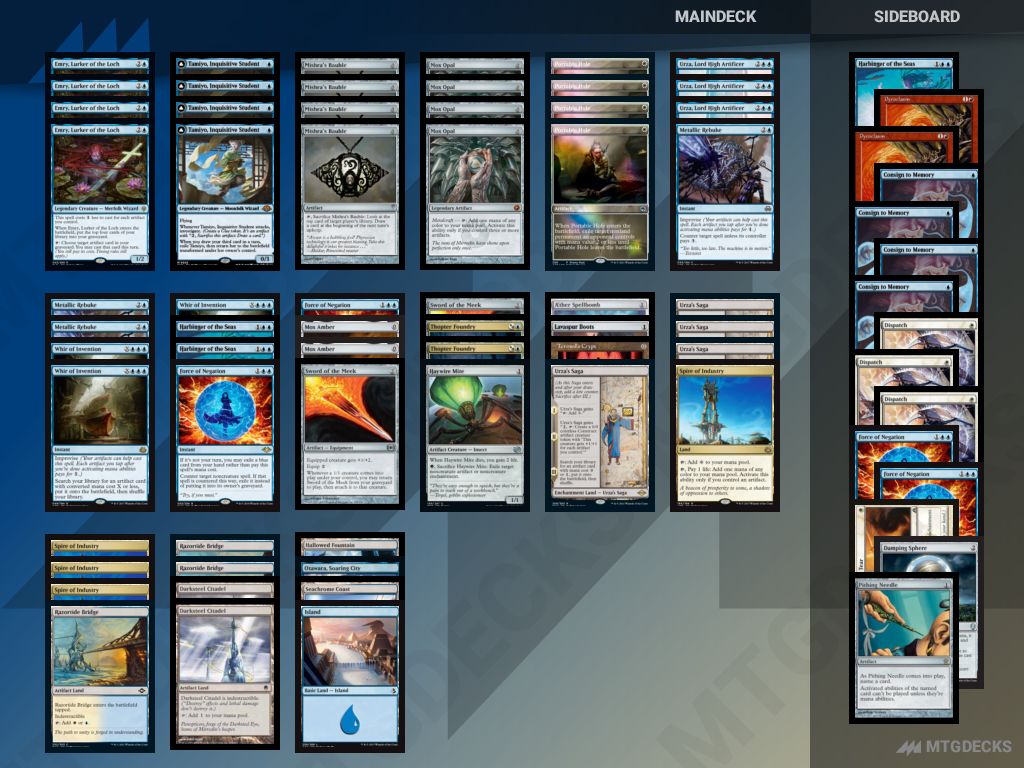 Modern Thopter Control deck by VikingMike • MTG DECKS