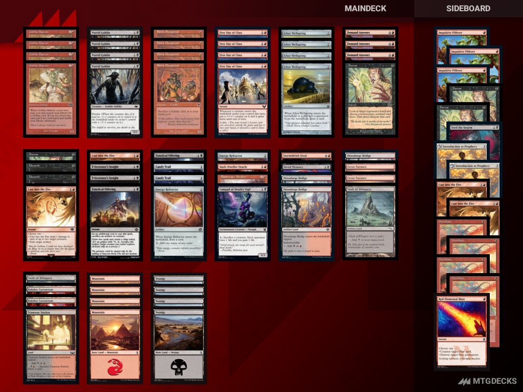 Pauper Moggwarts deck by Luke Bortot • MTG DECKS