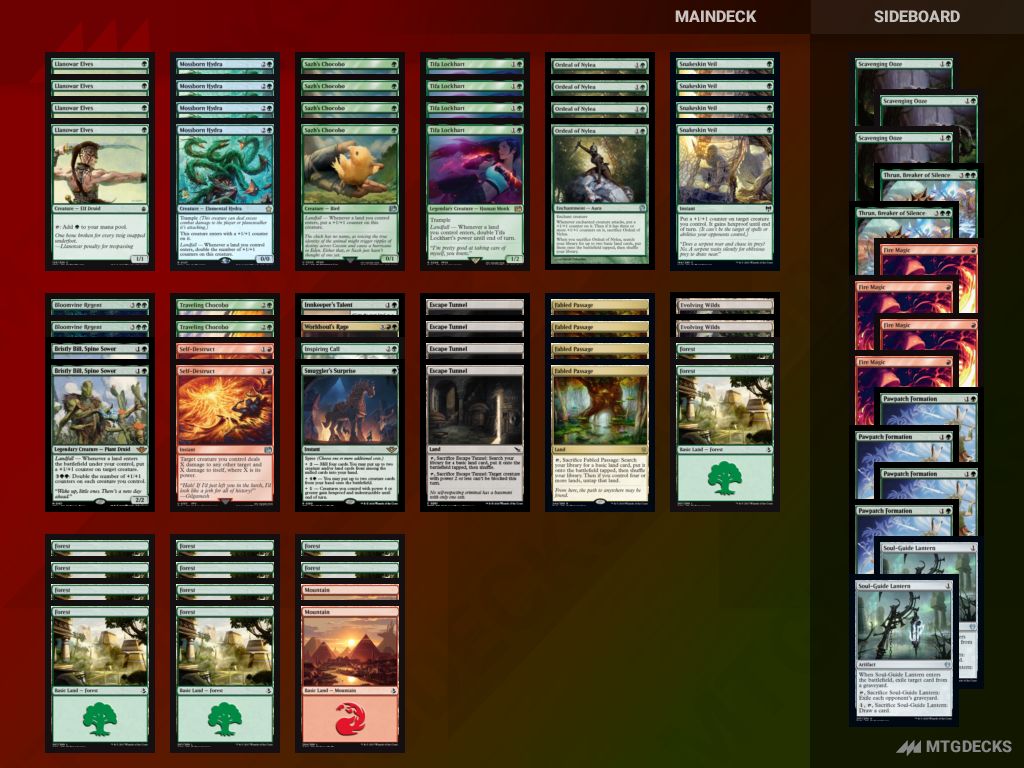 Standard RG Aggro deck by Fukae Shigehiro • MTG DECKS