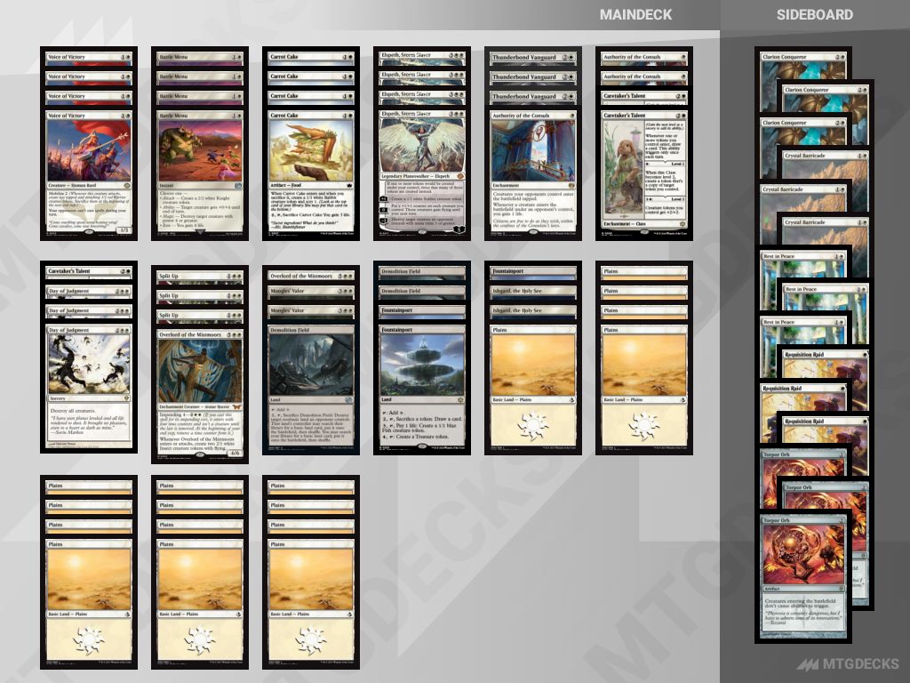 MTG Alchemy Mono White Tokens top decks • MTG DECKS